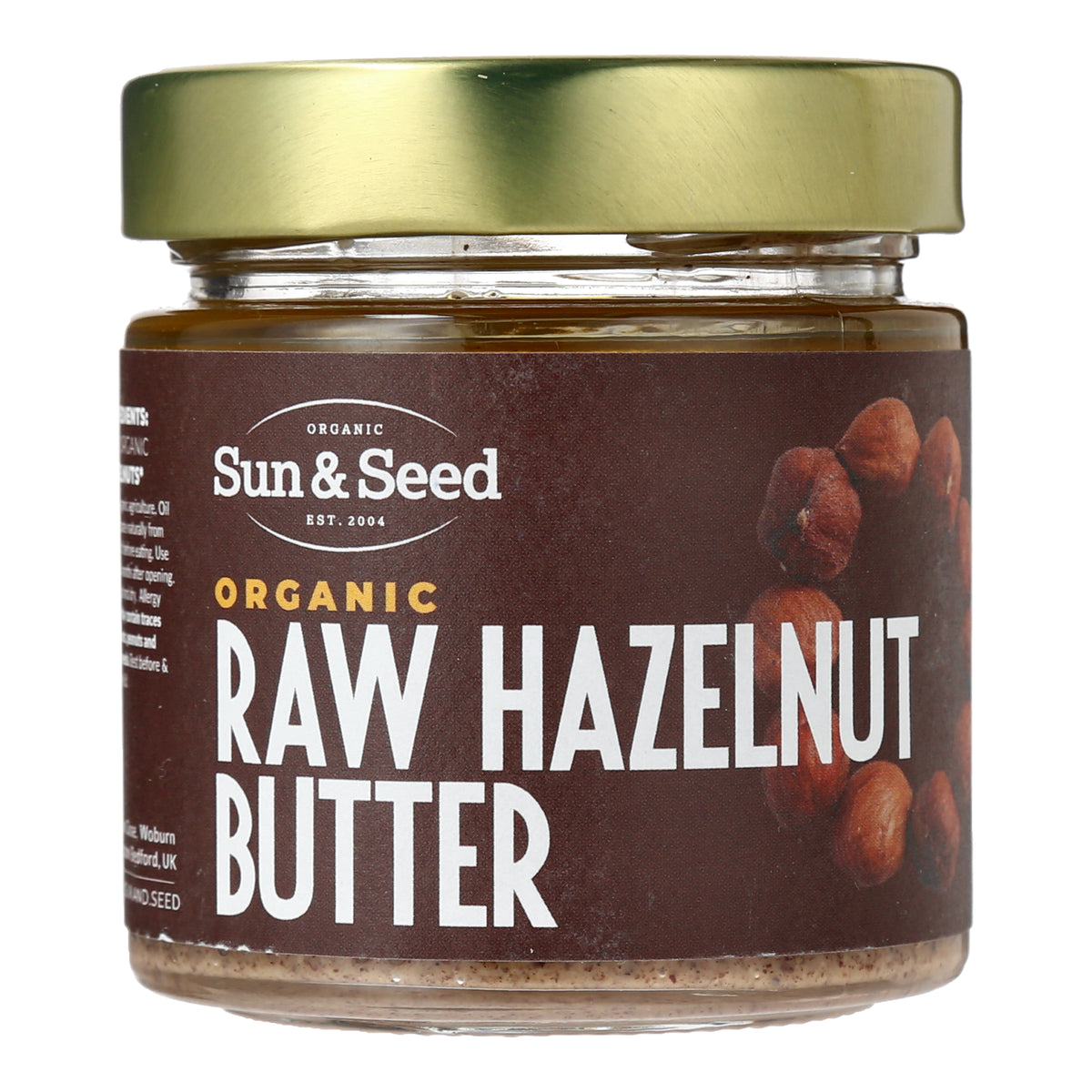Organic Raw Hazelnut Butter Spread, 200gm - SuperNature