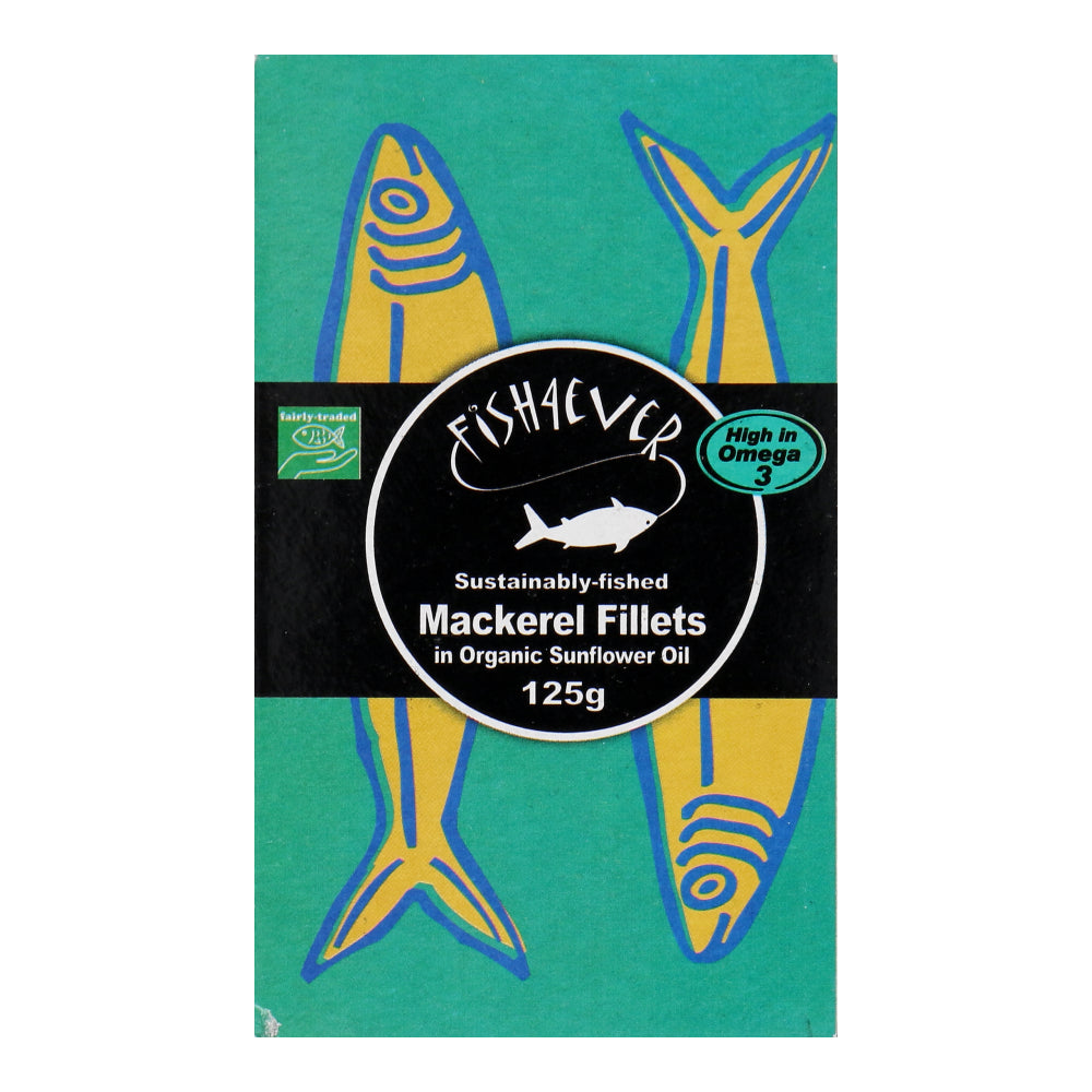 Mackerel Fillet Sunflower Oil, 125gm - SuperNature