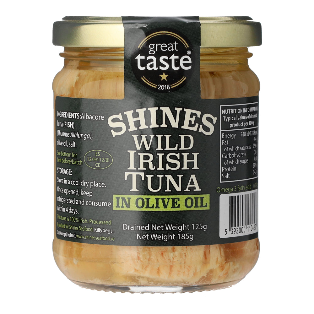 Wild Irish Tuna In Olive Oil, 185gm - SuperNature