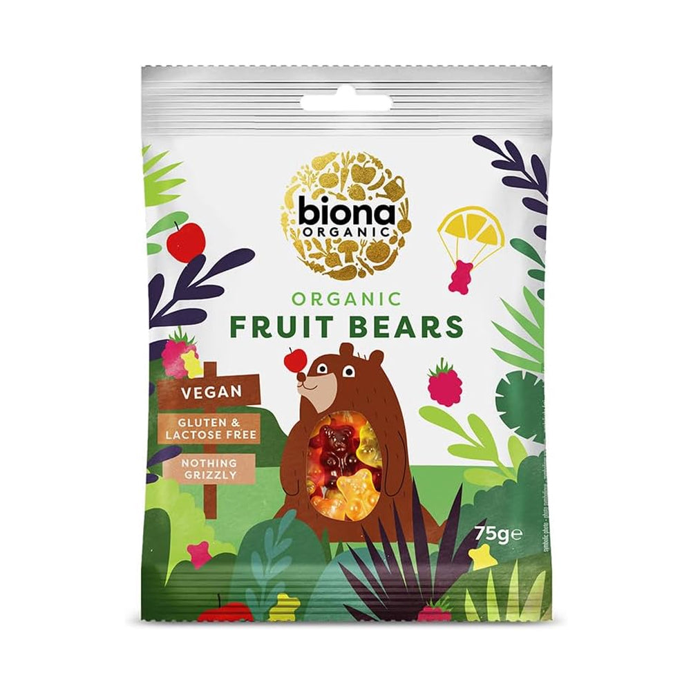 Organic Sweets Mini Fruit Bears Vegan Gluten Free, 75gm – SuperNature