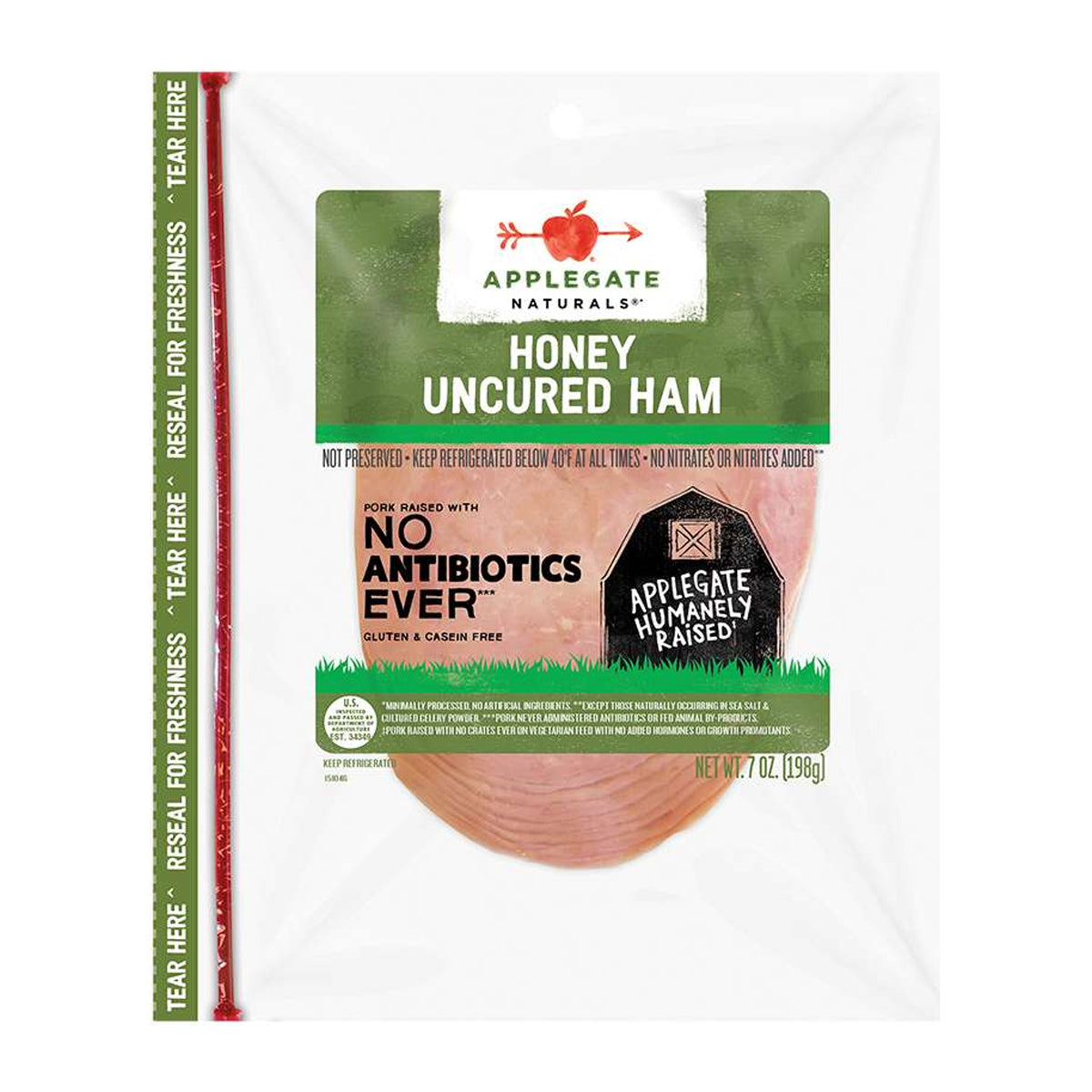 Uncured Honey Ham Gluten Free (Frozen), 198gm – SuperNature