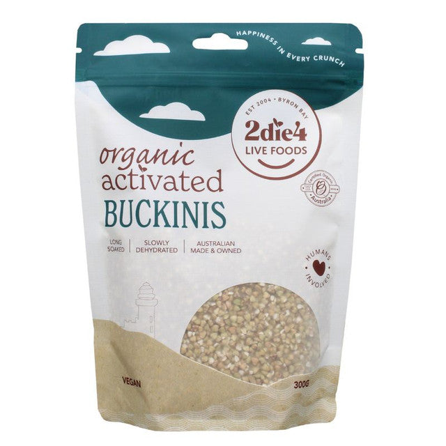Organic Activated Buckinis Vegan, 300gm - SuperNature