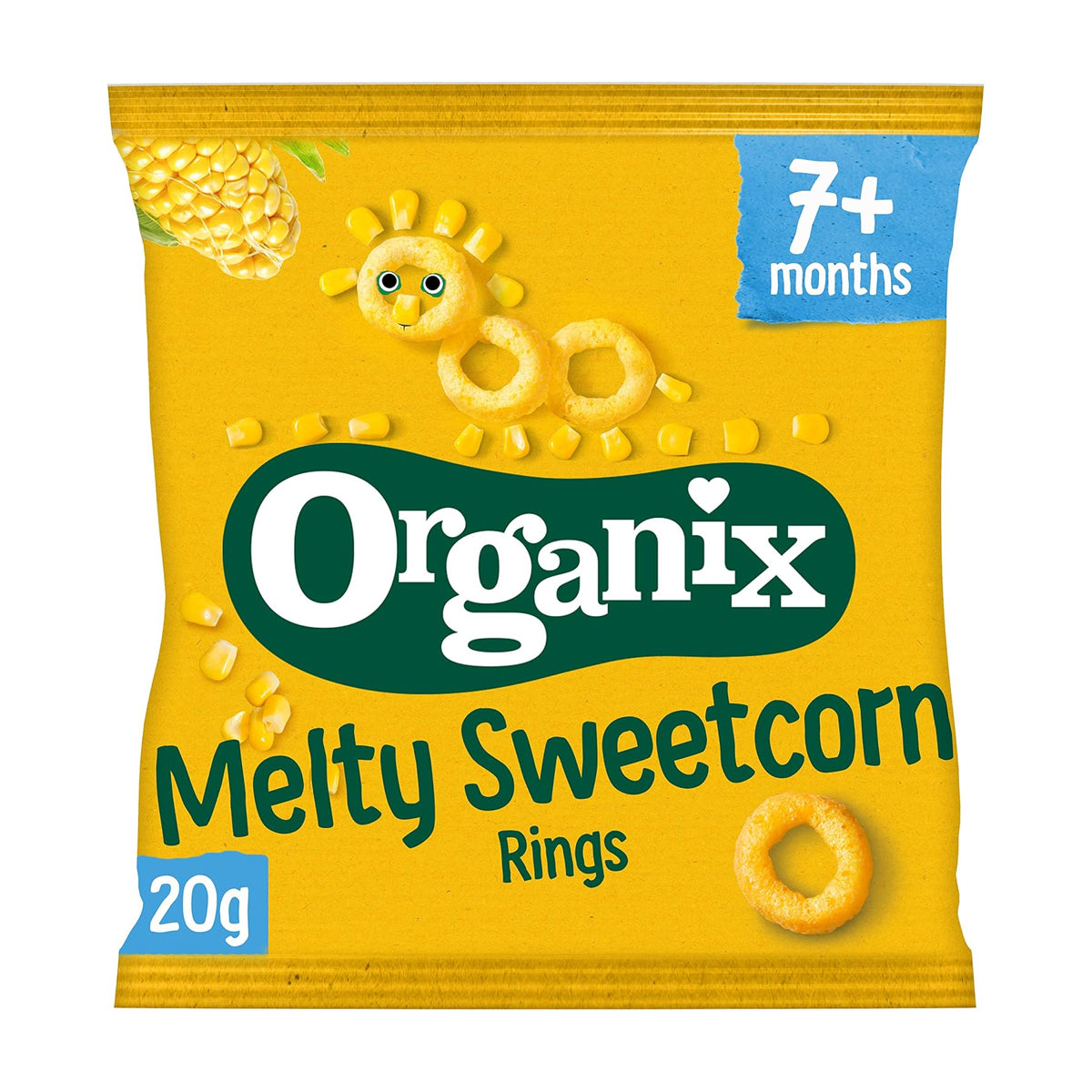 Organic Sweetcorn Rings 7+, 20gm - SuperNature
