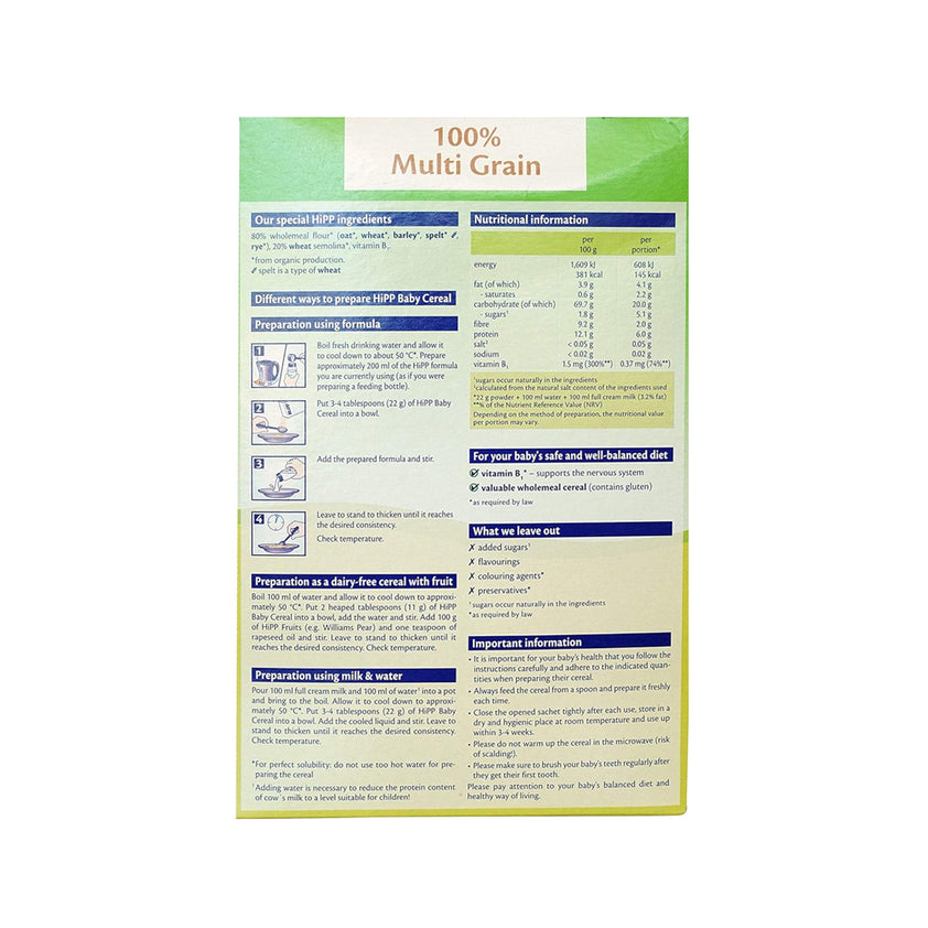 Organic Baby Cereal 100% Multi Grain, 200gm – SuperNature