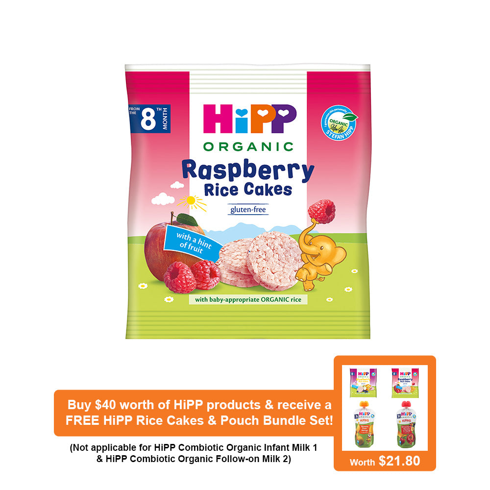 Organic Raspberry Rice Cakes, 30gm – SuperNature