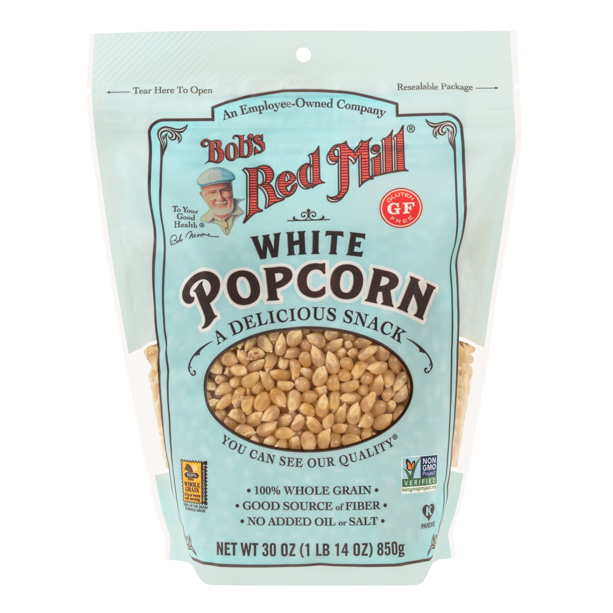 White Popcorn Gluten Free, 850gm – SuperNature