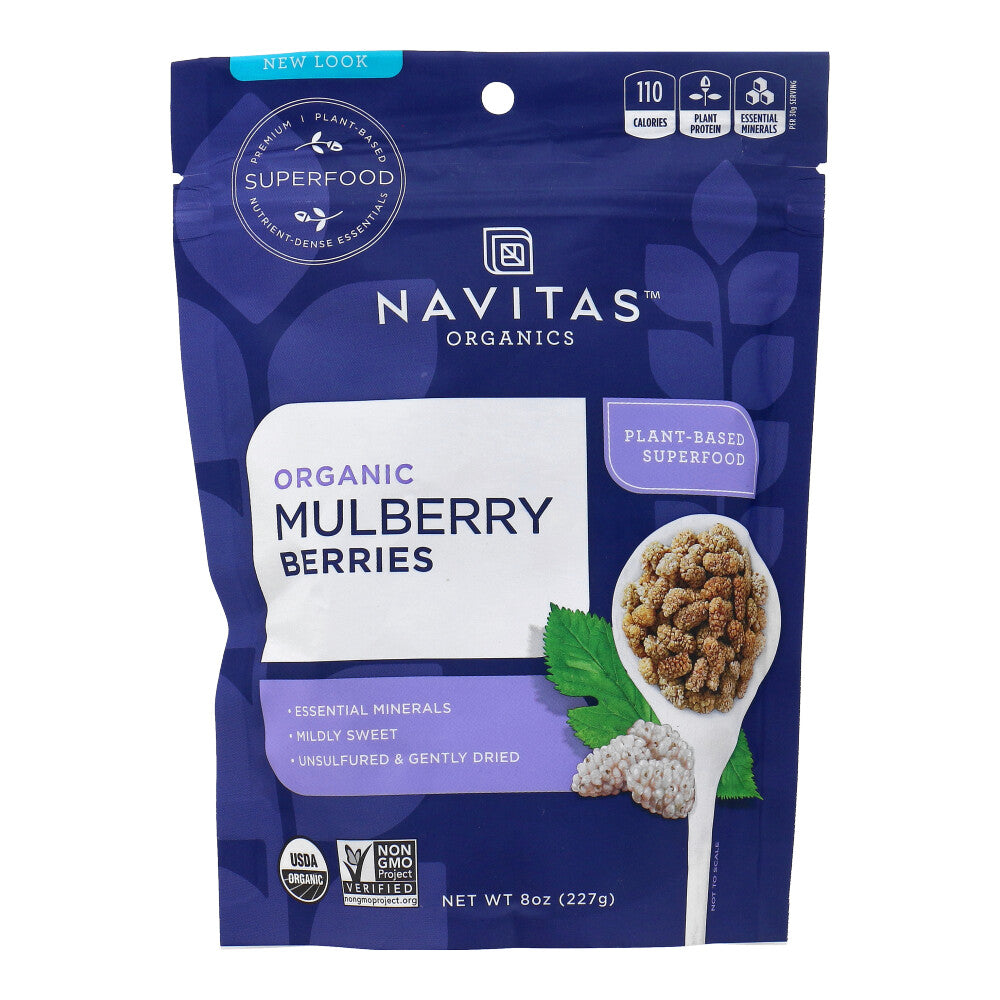 Organic Turkish Mulberry Berries Vegan Gluten Free, 227gm – SuperNature