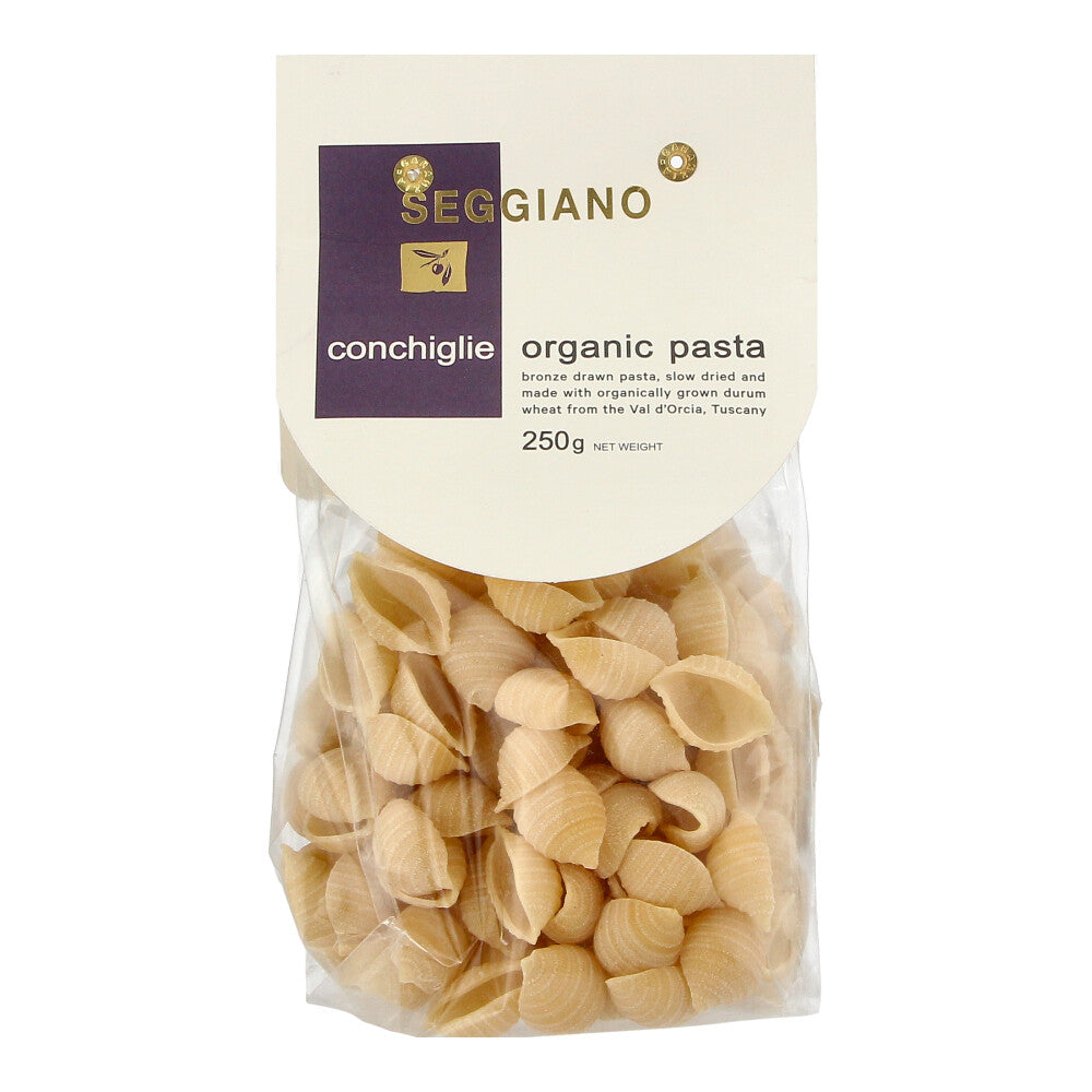 Organic Durum Wheat Conchiglie Pasta, 250gm – SuperNature
