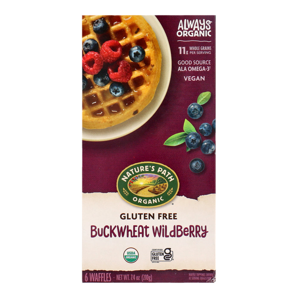 Organic Buckwheat Wildberry Waffles Gluten Free (Frozen), 6's x 35gm ...
