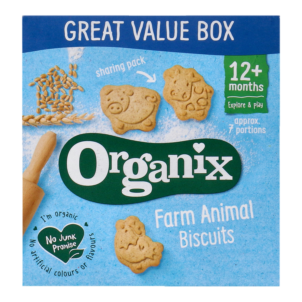 Organic Animal Biscuits 12+ Vegan, 100gm – SuperNature